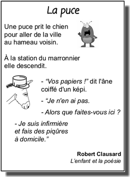 Poésie : la puce – Les (bonnes) notes de JR